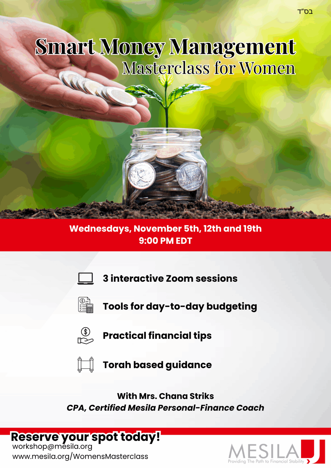 Smart Money Management Masterclass for Women – Mesila